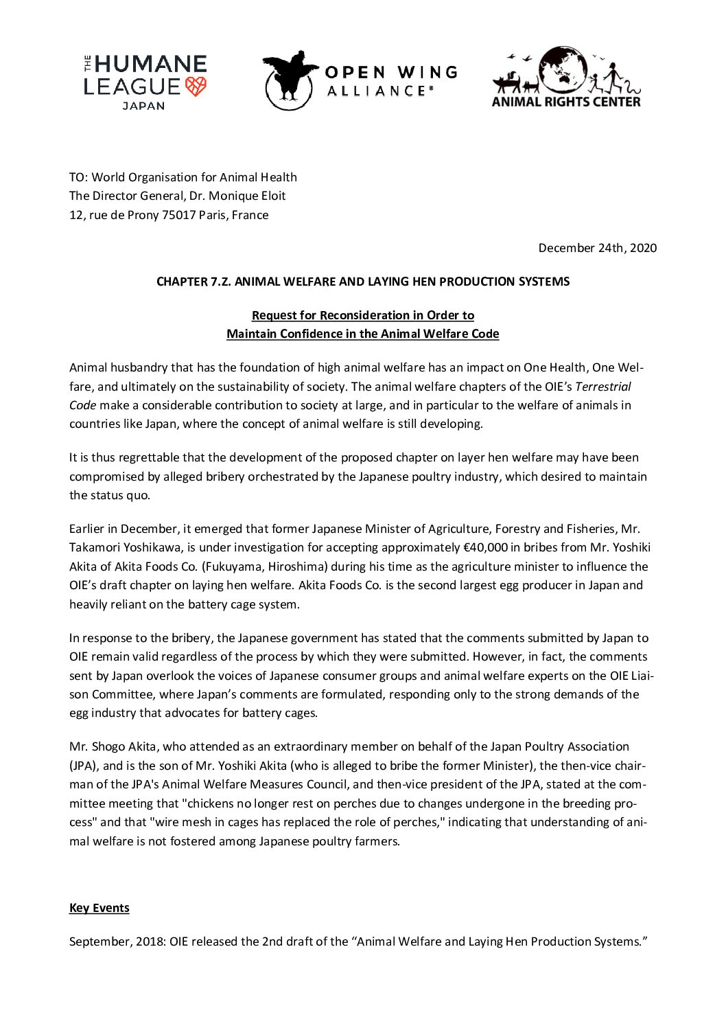 Request for Reconsideration in Order to Maintain Confidence in the ...